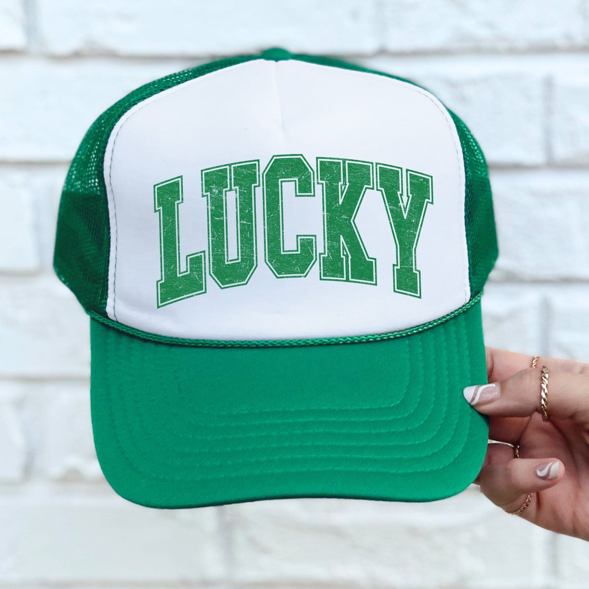 Lucky Trucker Hat – Sunfire Tees