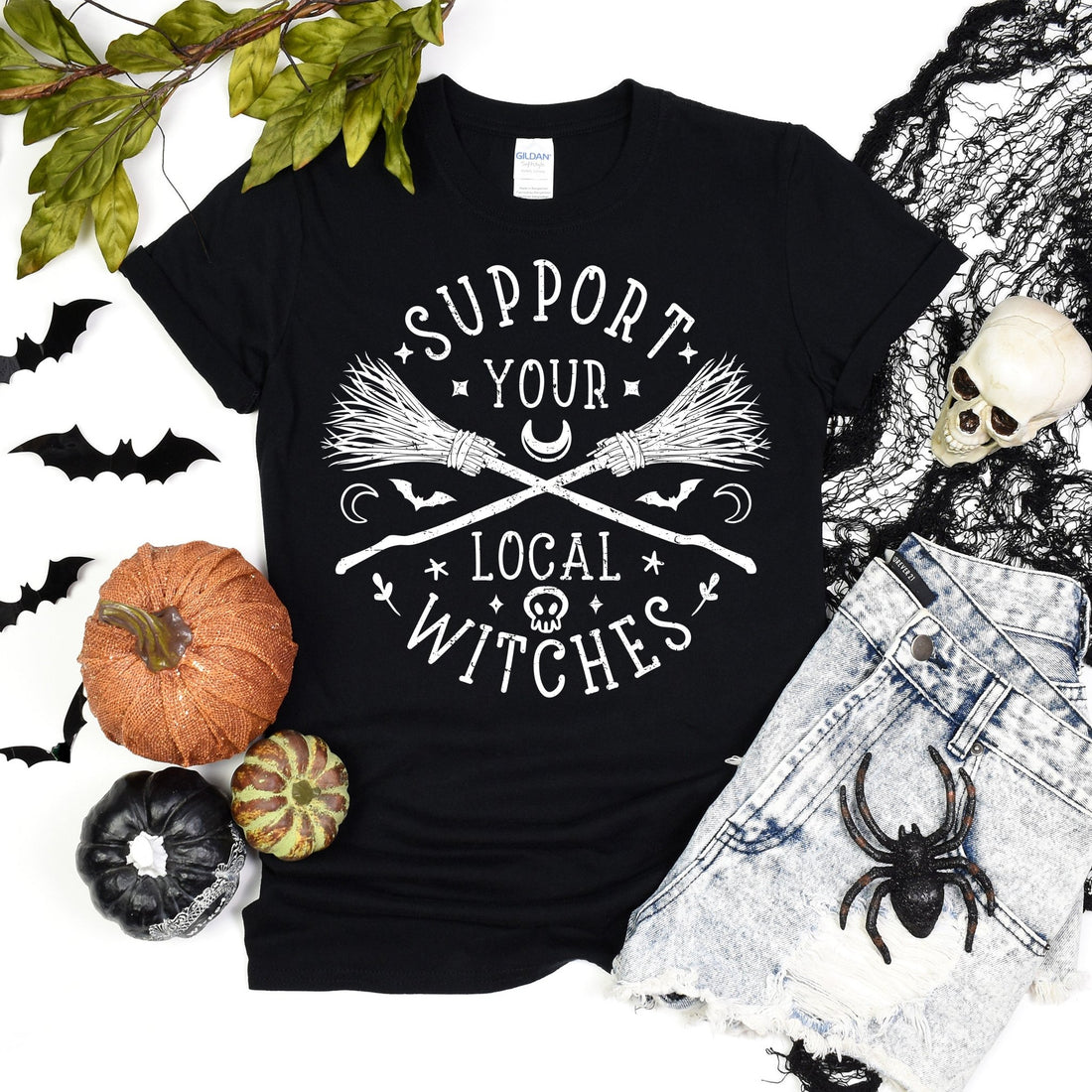 Support Your Local Witches - black – Sunfire Tees