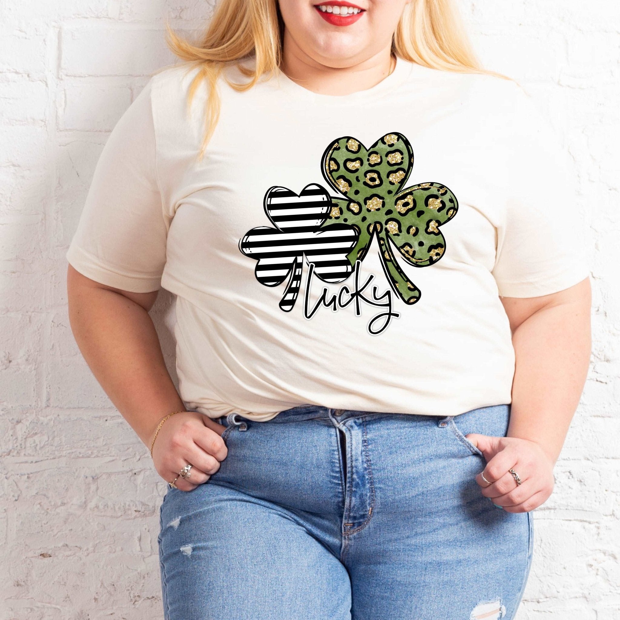 Lucky Double Shamrock - Natural – Sunfire Tees